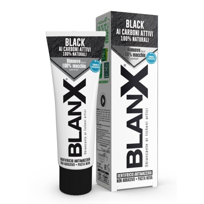 Blanx Dentifricio Black ai Carboni Attivi 100% Naturali 75 ml